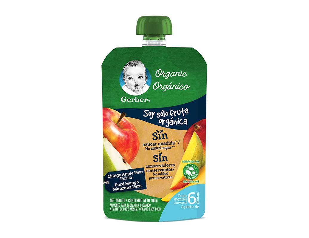Gerber® Junior pouch orgánico | Nestlé Nutrition Medical